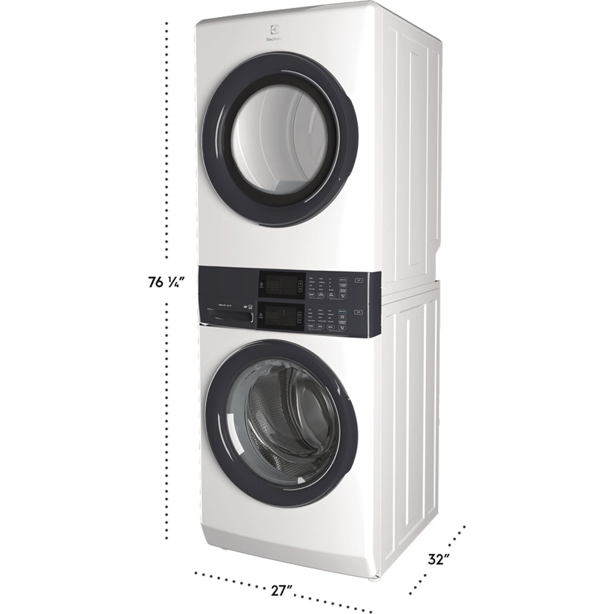 Electrolux Laundry Tower Single Unit Front Load 5.1 Cu. Ft. I.E.C Wash ...